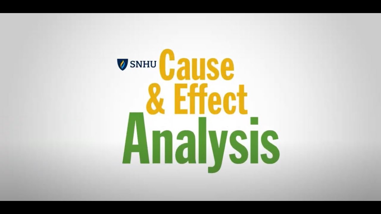 Cause-and-Effect Analysis - YouTube
