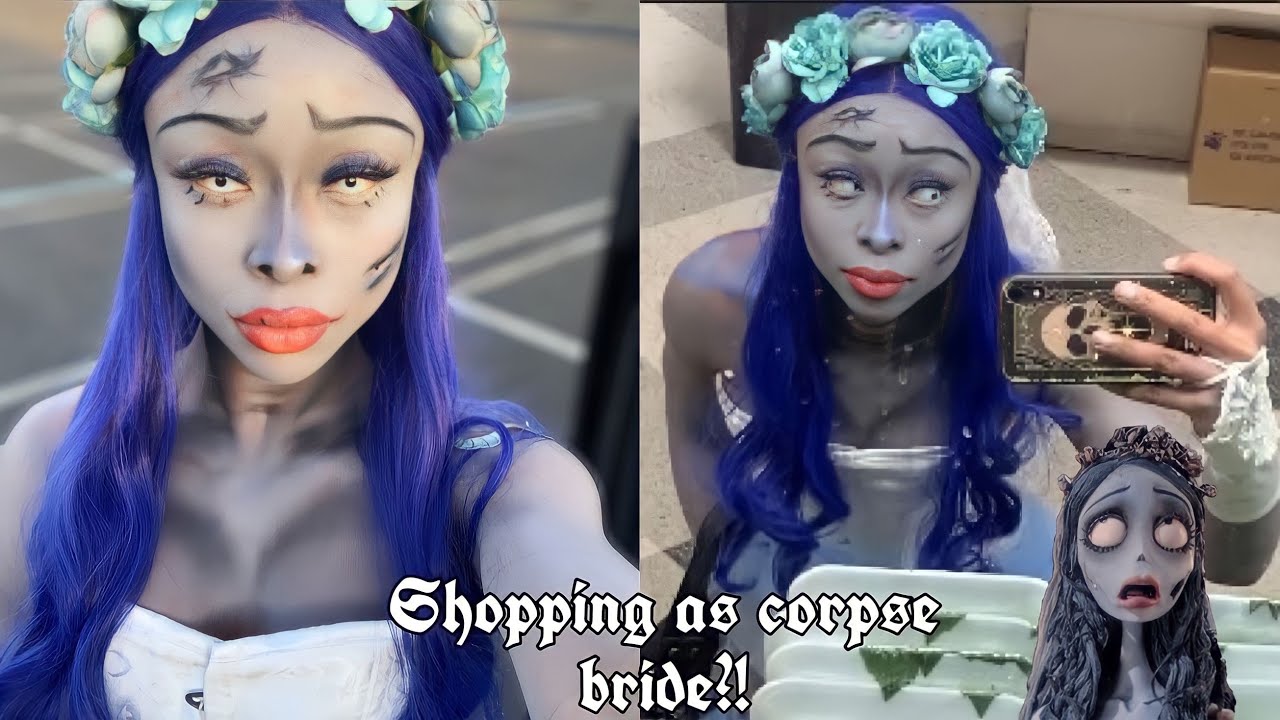 Corpse bride takes on shopping 🦋🖤(Halloween weekend 🎃) - YouTube