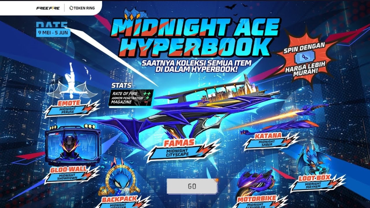 MIDNIGHT ACE HYPERBOOK RING EVENT || MIDNIGHT ACE LEGENDARY BUNDLE ...