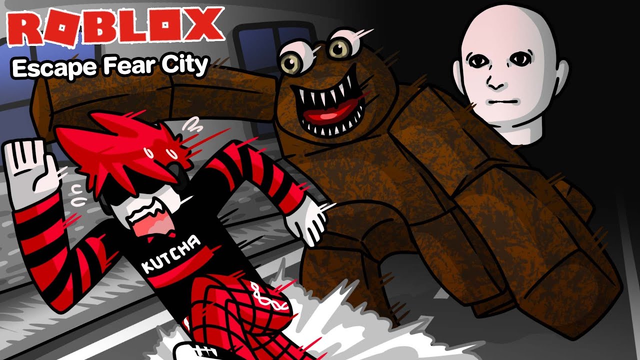 Roblox : Escape Fear City เมื่อฉันโดนตัวปีศาจขึ้นสนิม และ ใบหน้าอัน ...