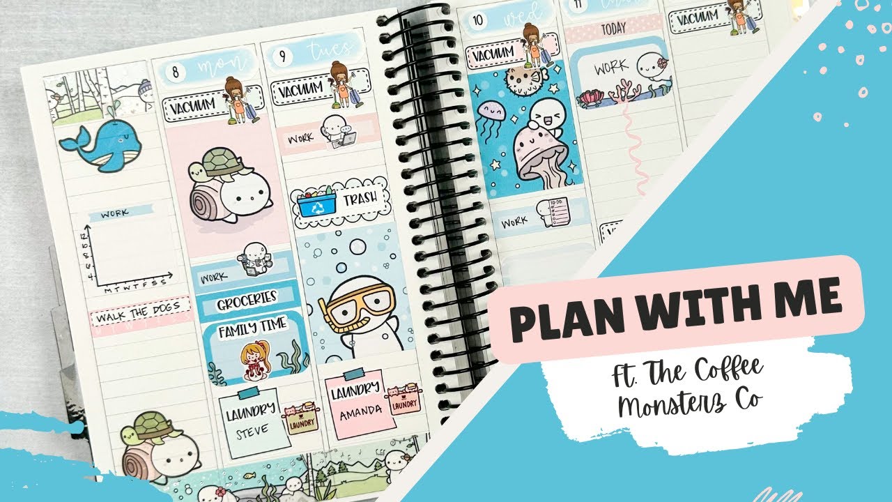 Plan With Me || Ft. The Coffee Monsterz Co - YouTube