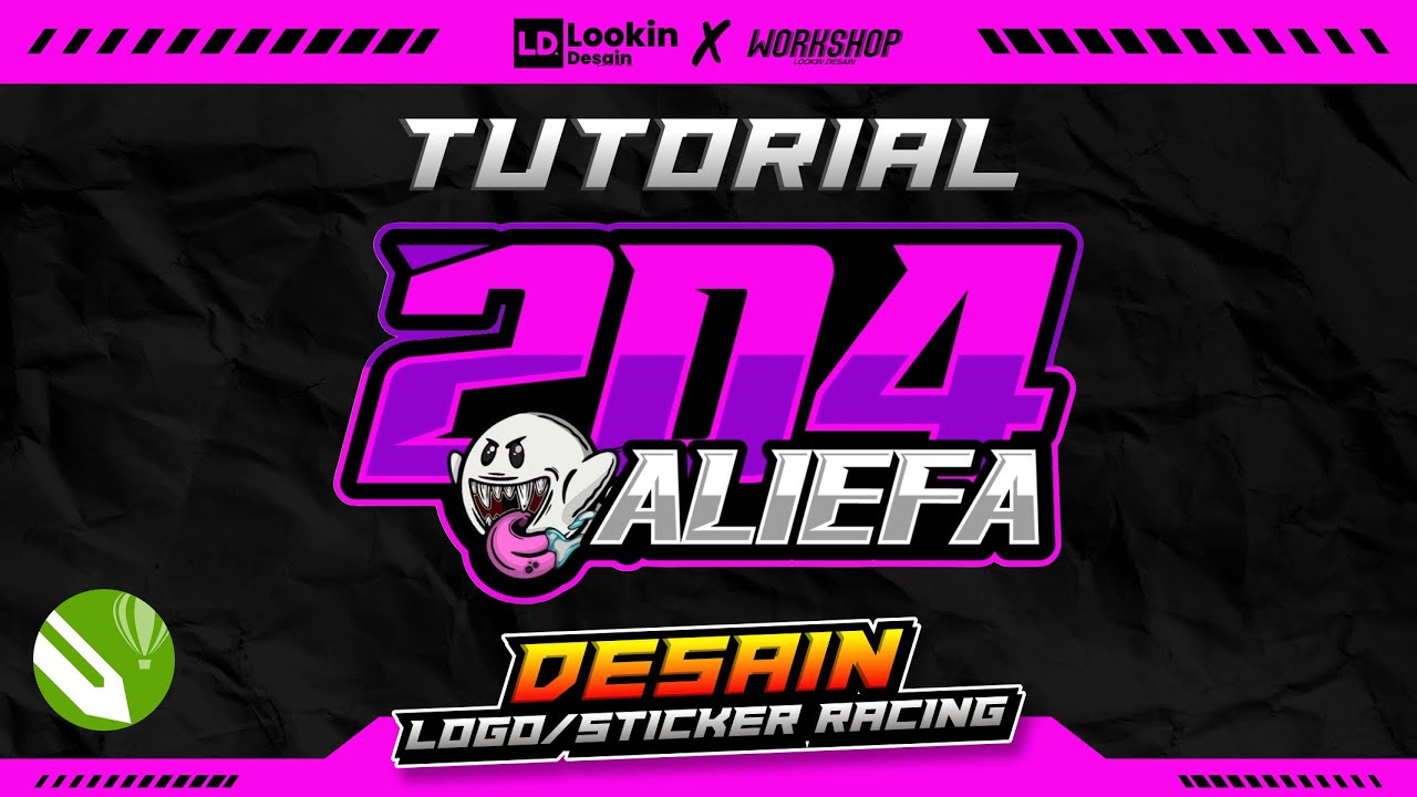 TUTORIAL DESAIN STIKER LOGO NOMOR RACING DI CORELDRAW #2 - YouTube