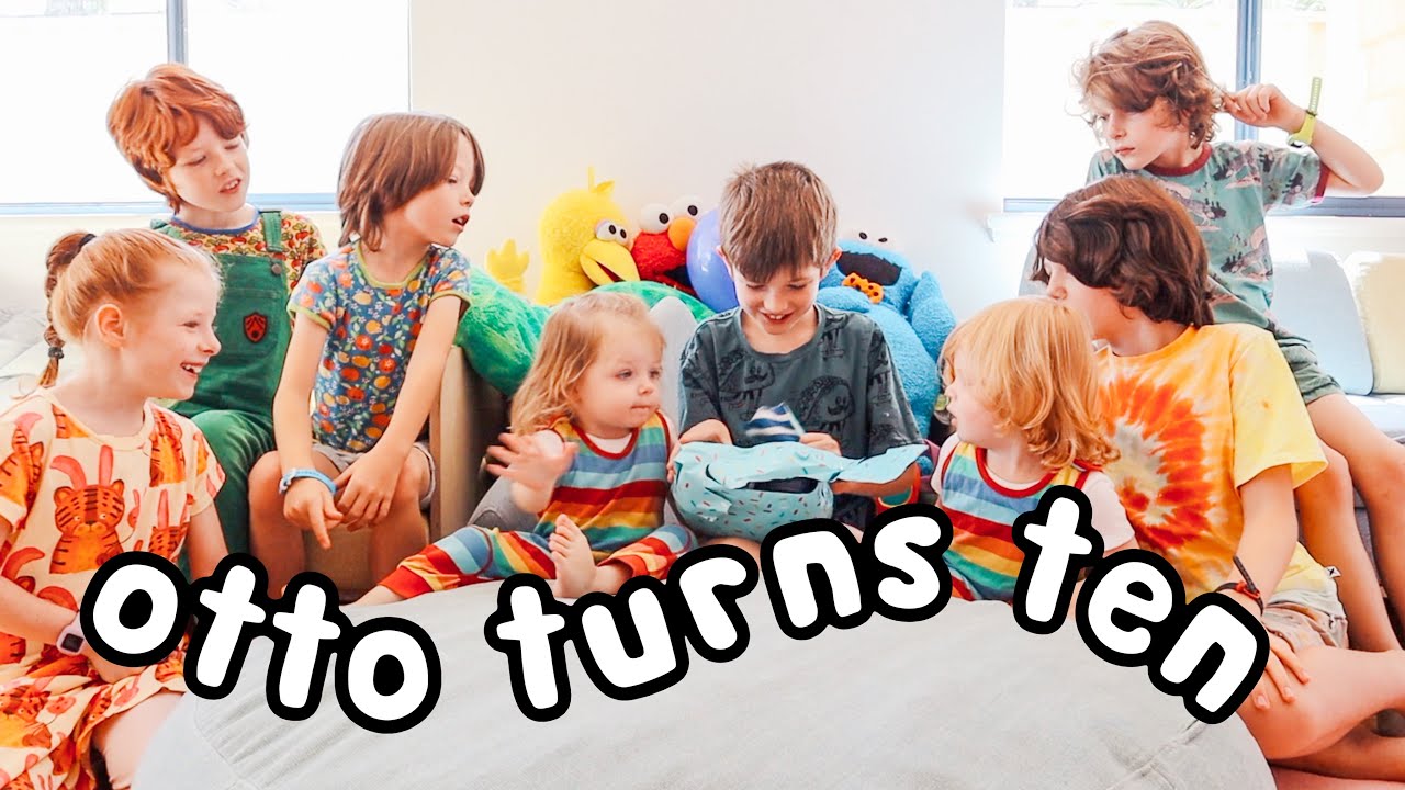 OTTO TURNS TEN | Mum of 9 w/ Twins & Triplets - YouTube