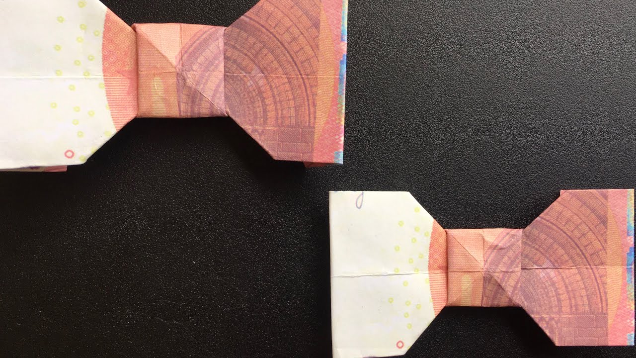Pajarita/Lazo/Moño con billete. Moneygami - YouTube