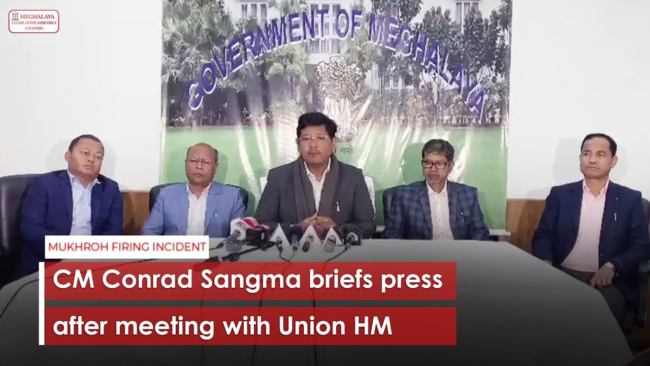 CM Conrad Sangma briefs press after meeting with Union HM - YouTube
