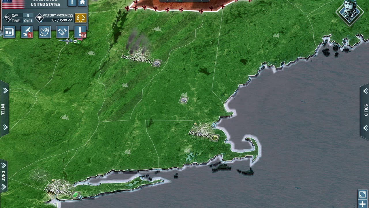 Conflict Of Nations Flashpoint Europe UNITED STATES VS. CANADA - YouTube