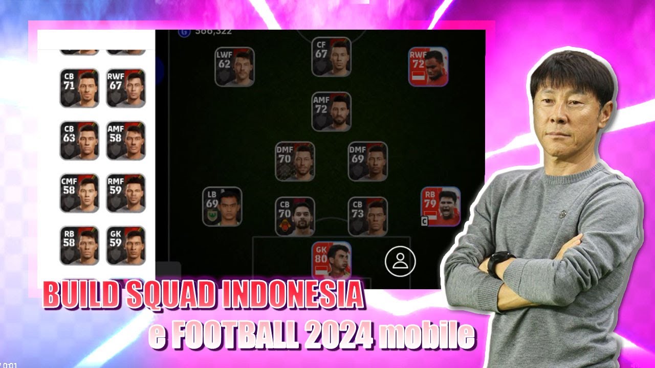 BUILD SQUAD INDONESIA AUTO BANTAI LAWAN || eFootball 2024 Mobile - YouTube