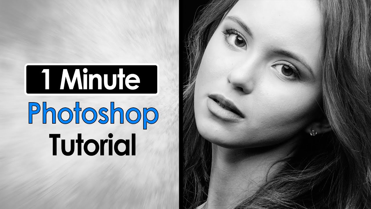 Photoshop Tutorial : Create DRAMATIC BLACK AND WHITE in Photoshop - 1 ...