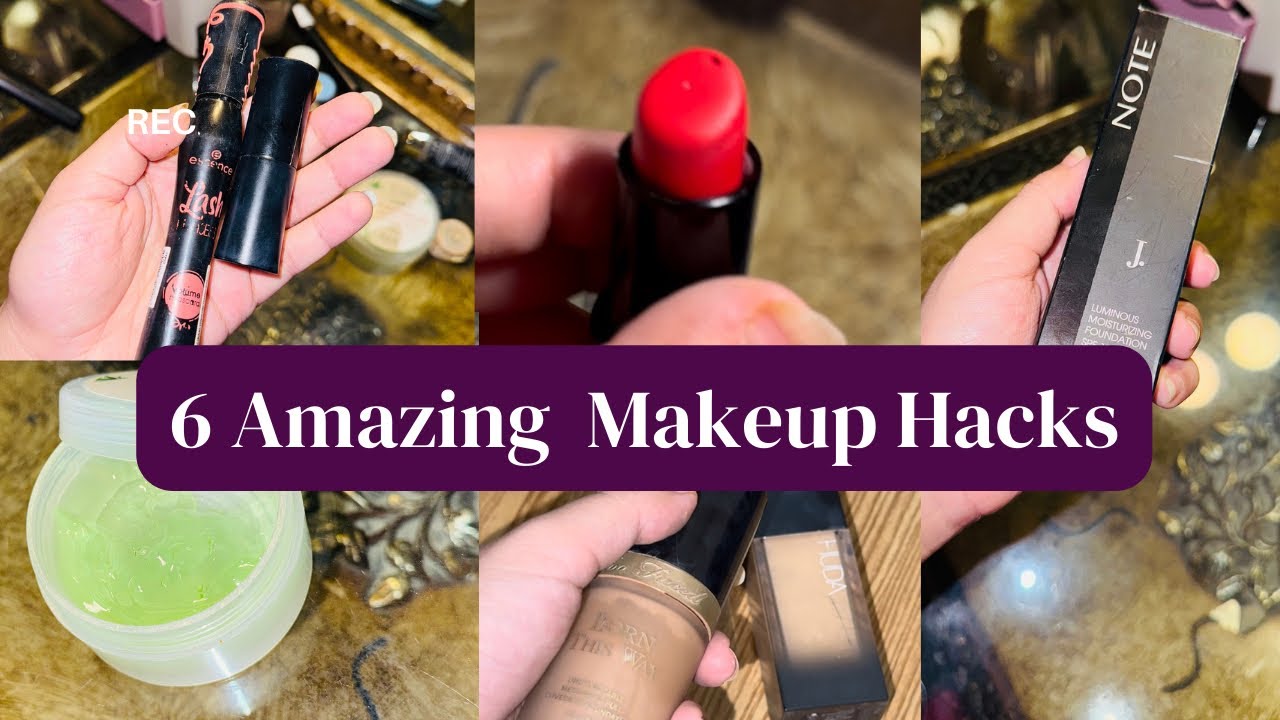 6 Amazing makeup Tips || 5 mint makeup hacks || Makeup hacks for beginners 💄 - YouTube