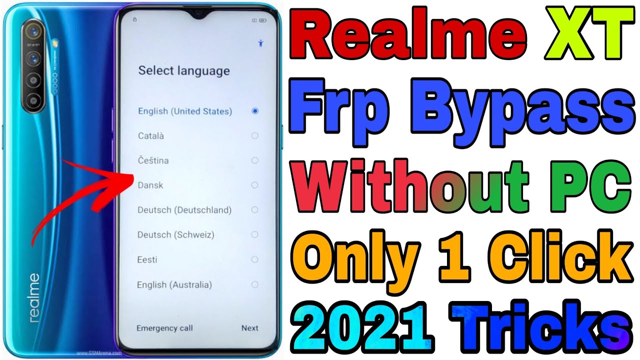 Realme XT (RMX1921) Frp Bypass/Unlock/Remove Without PC || Trick 2021 ...
