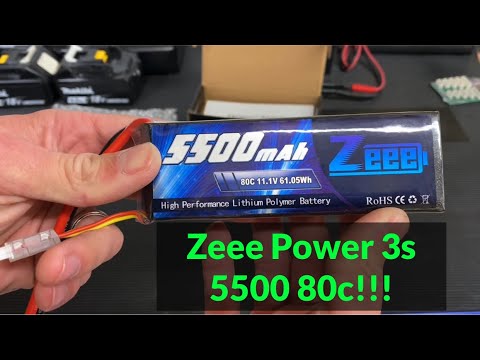 Zeee Power 3s 5500mAh 80c Lipo Pack First Look - YouTube