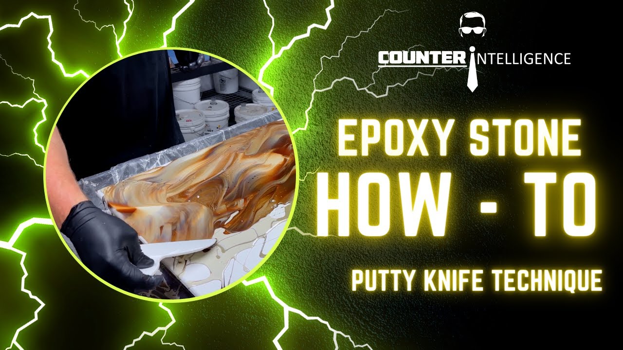 Epoxy Stone Putty Knife Technique | How To - YouTube