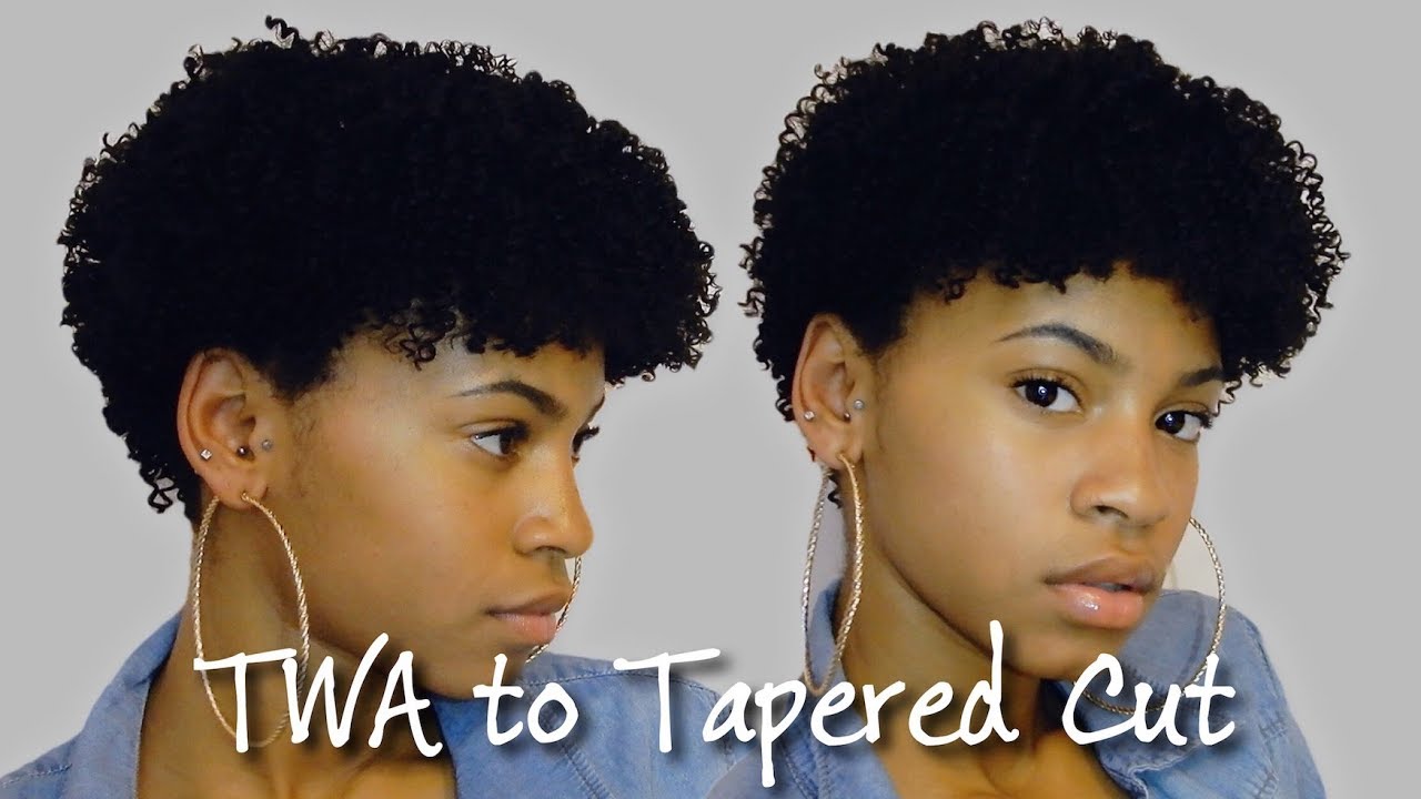 Curly Tapered Fro Using Clip Ins - YouTube
