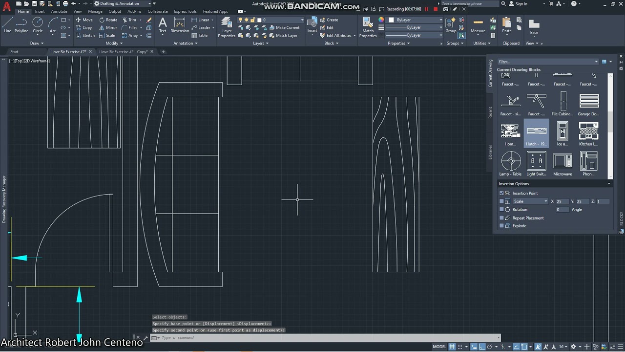 Basic AutoCAD Tutorial: Creating & Editing Your 1st Floor Plan - Part 3 ...