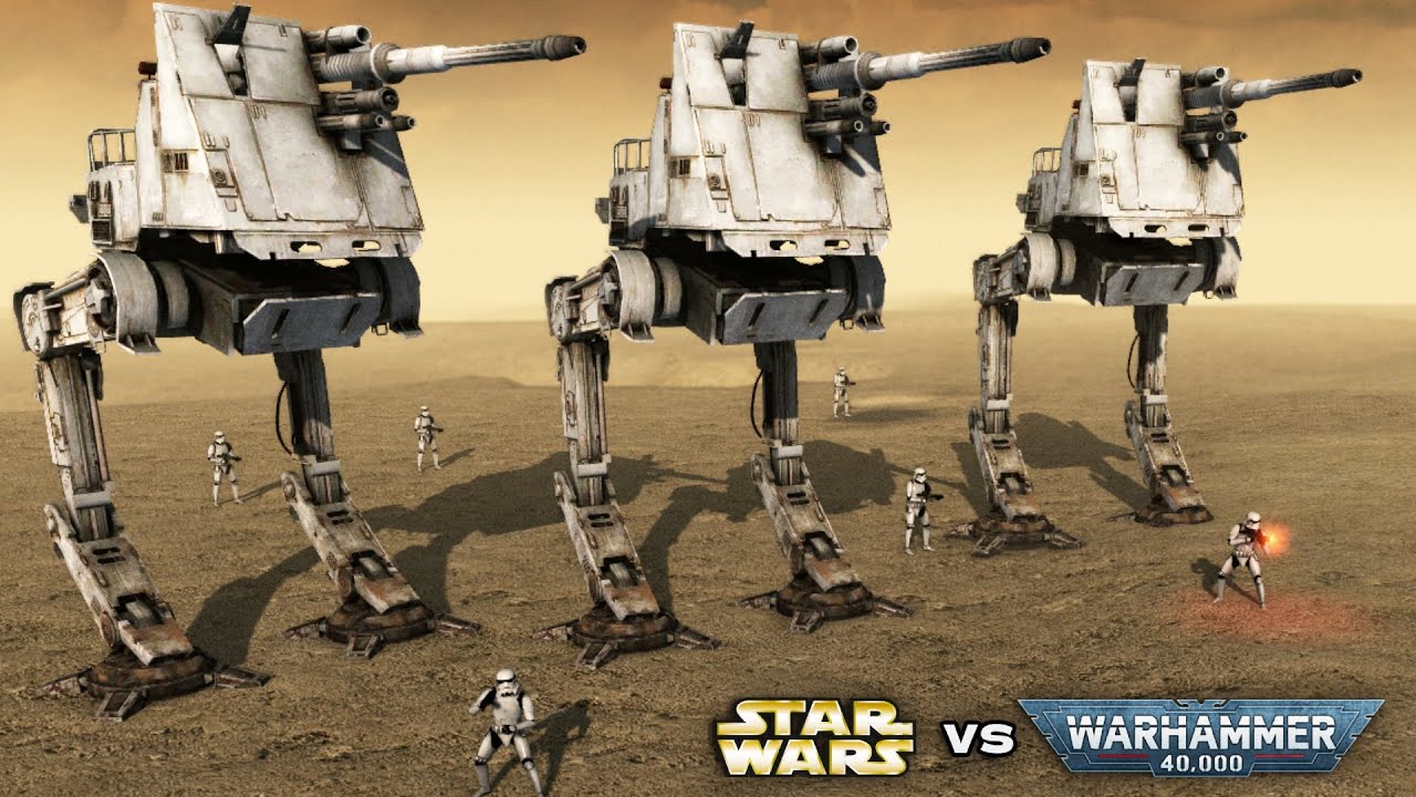STAR WARS vs WARHAMMER 40K: Galactic Empire vs Death Korps of Krieg ...