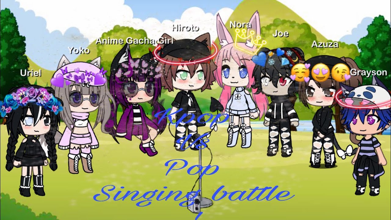 Kpop vs pop singing battle (ft Yoko and Azuza ️) gacha life - YouTube