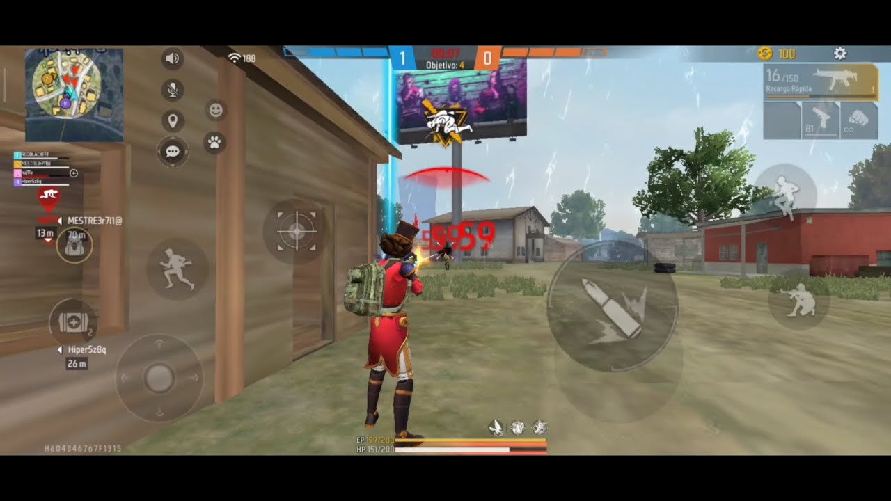 Garena free fire classic contra squad - YouTube