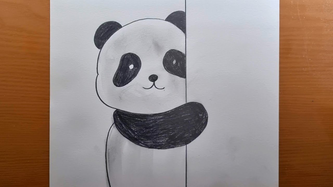 CÓMO DIBUJAR UN PANDA KAWAII FÁCIL | dibujar panda con lapiz facil ...