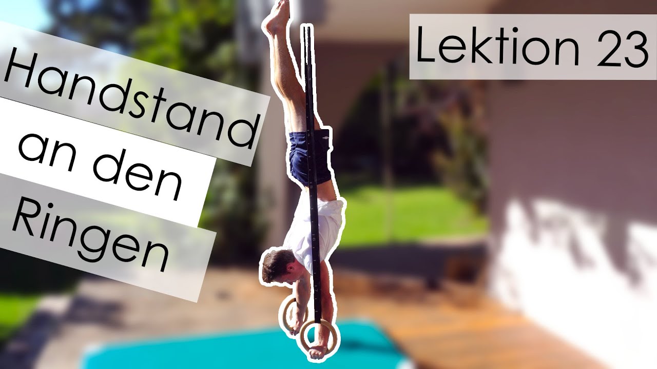 Handstand an den Ringen lernen - Lektion 24 - Turnen an den Ringen ...