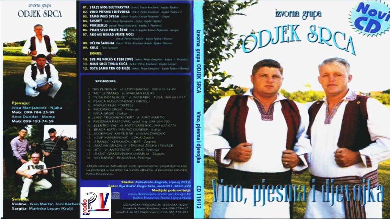ODJEK SRCA & Album - Vino, pjesma i djevojka (Audio) - YouTube