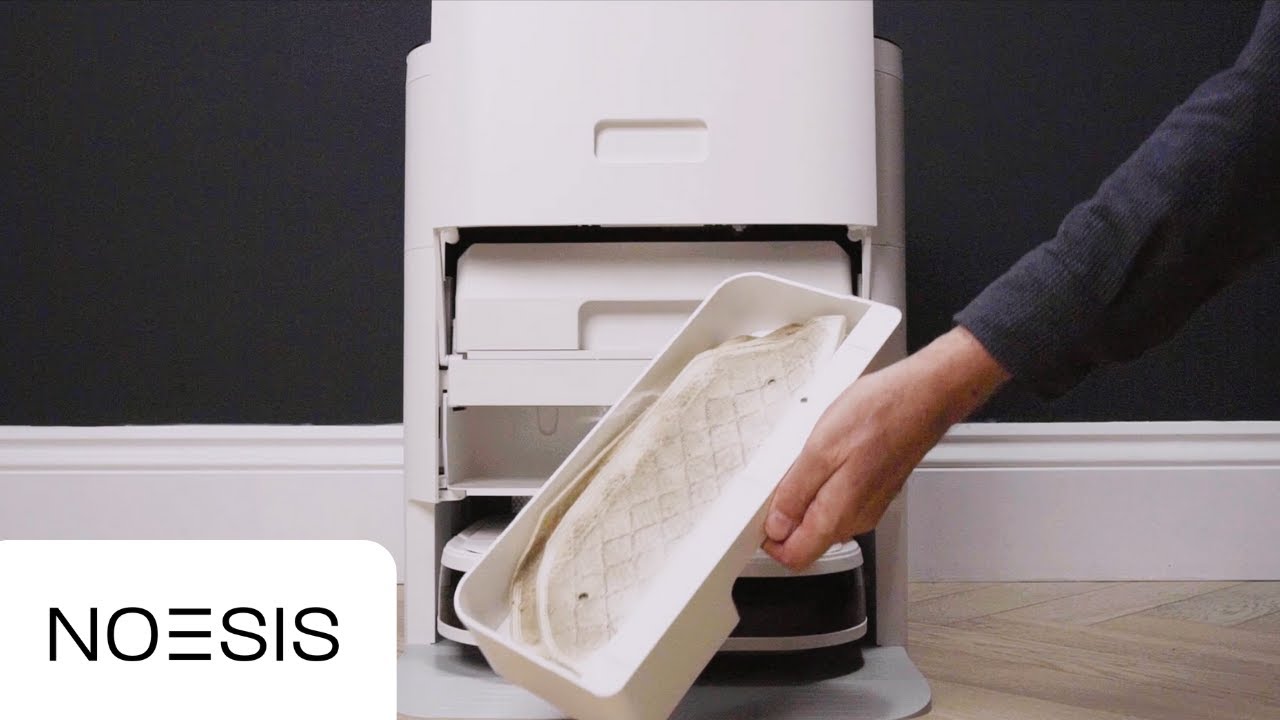 NOESIS Florio F10 Pro - Removing Dirty Mop Pads And Replacing The Dust ...