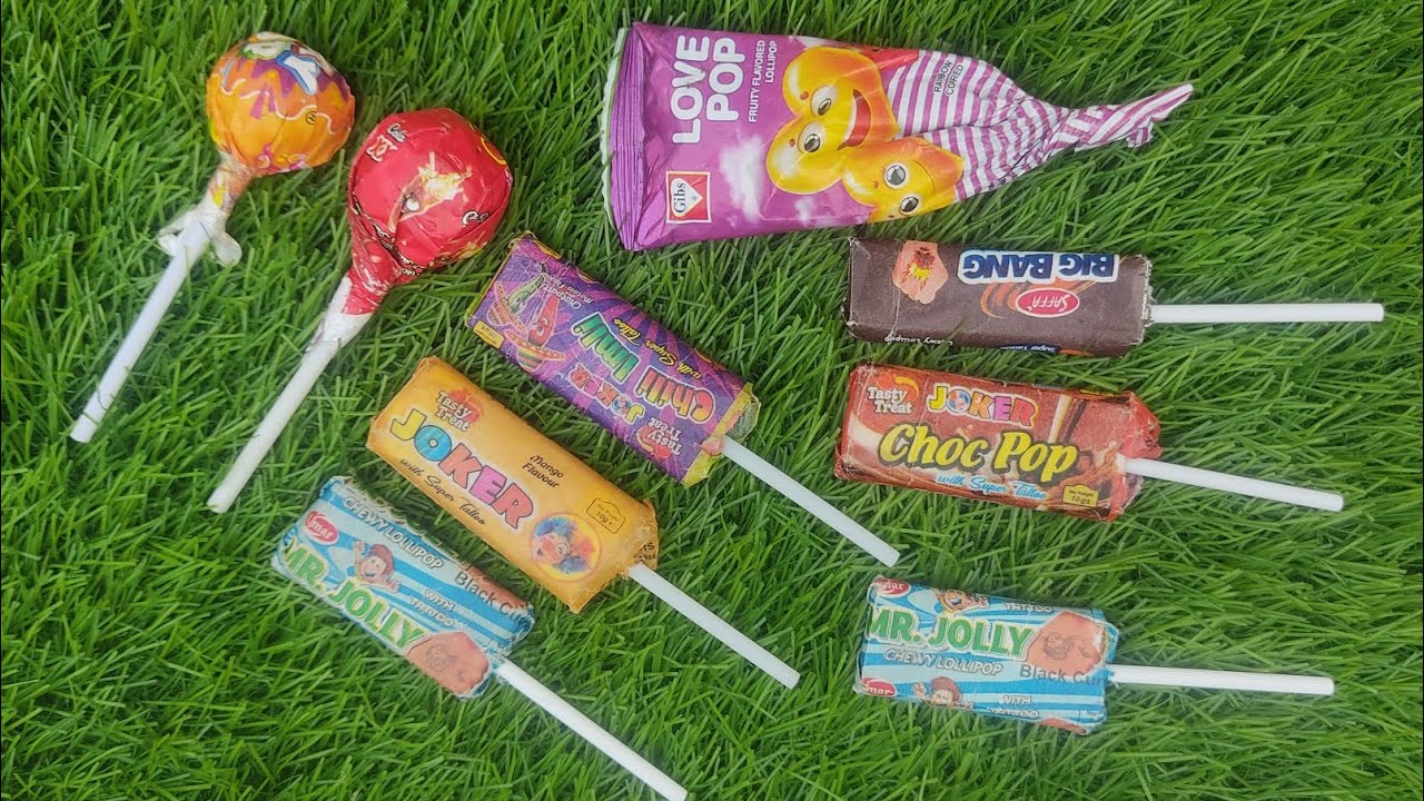 🍭Learn Colors with Lollipops and Sweets | Bright ASMR Yummy Rainbow ...