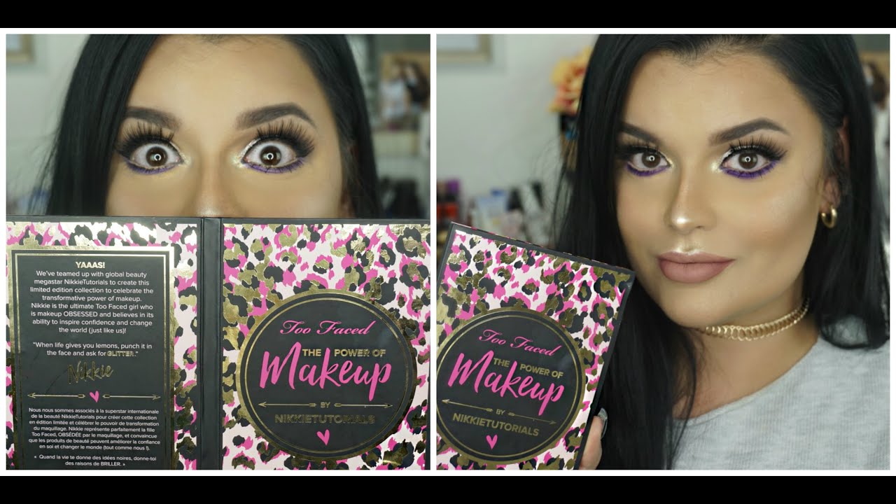 TOO FACED| the power of makeup x Nikkietutorials *REVIEW Y TUTORIAL ...