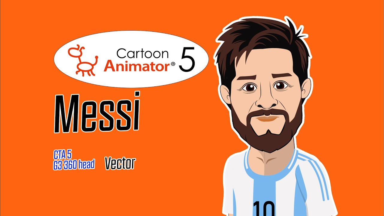 Messi - Custom Character Cartoon Animator 5 Reallusion - YouTube