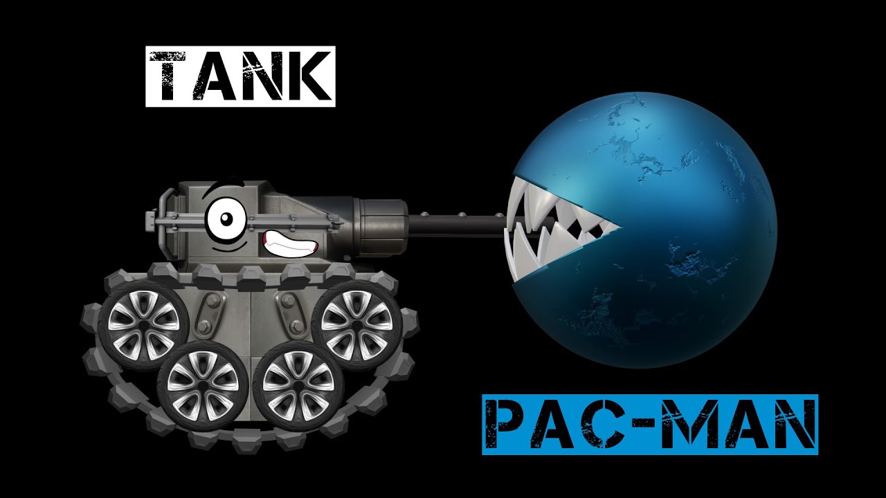 Tank vs monster Pac-man cartoon animation New Battle - YouTube
