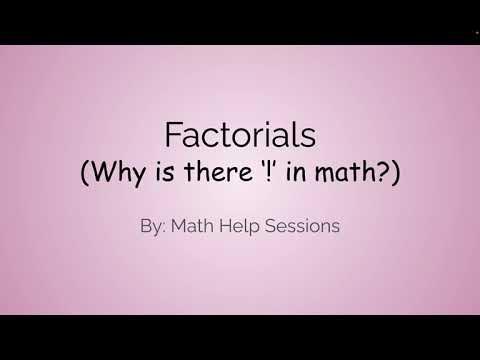 Factorials Tutorial Video | Worked Examples Included | Algebra | Math ...