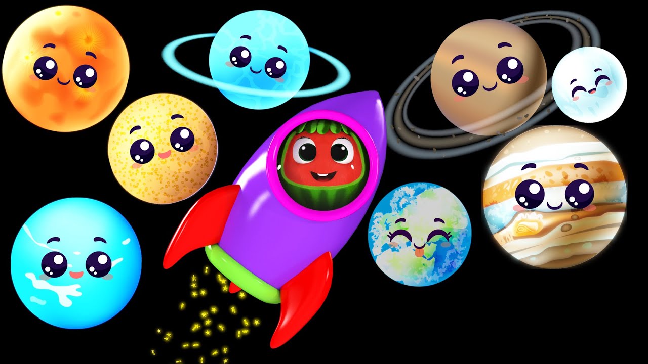 Magical Space Adventure🚀: Baby Melon Sensory - Stars & Planets Visuals ...