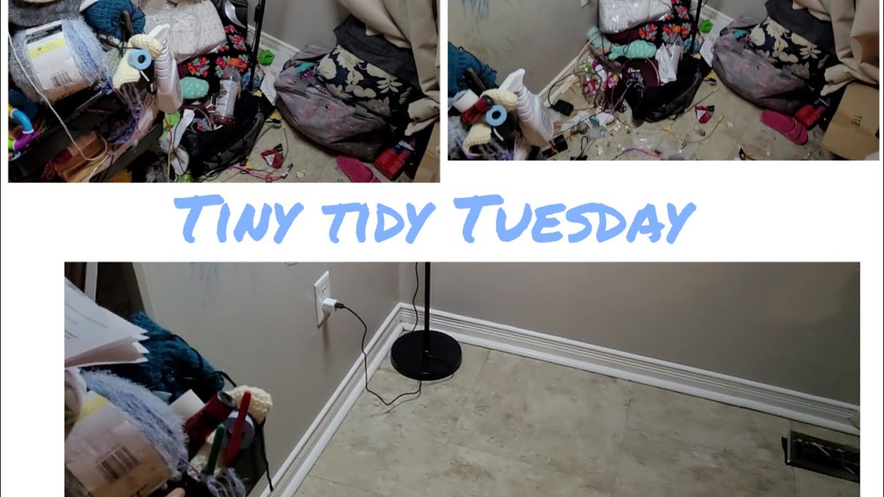 Tiny Tidy Tuesday! Cleaning up my corner! Clean with me!! # ...