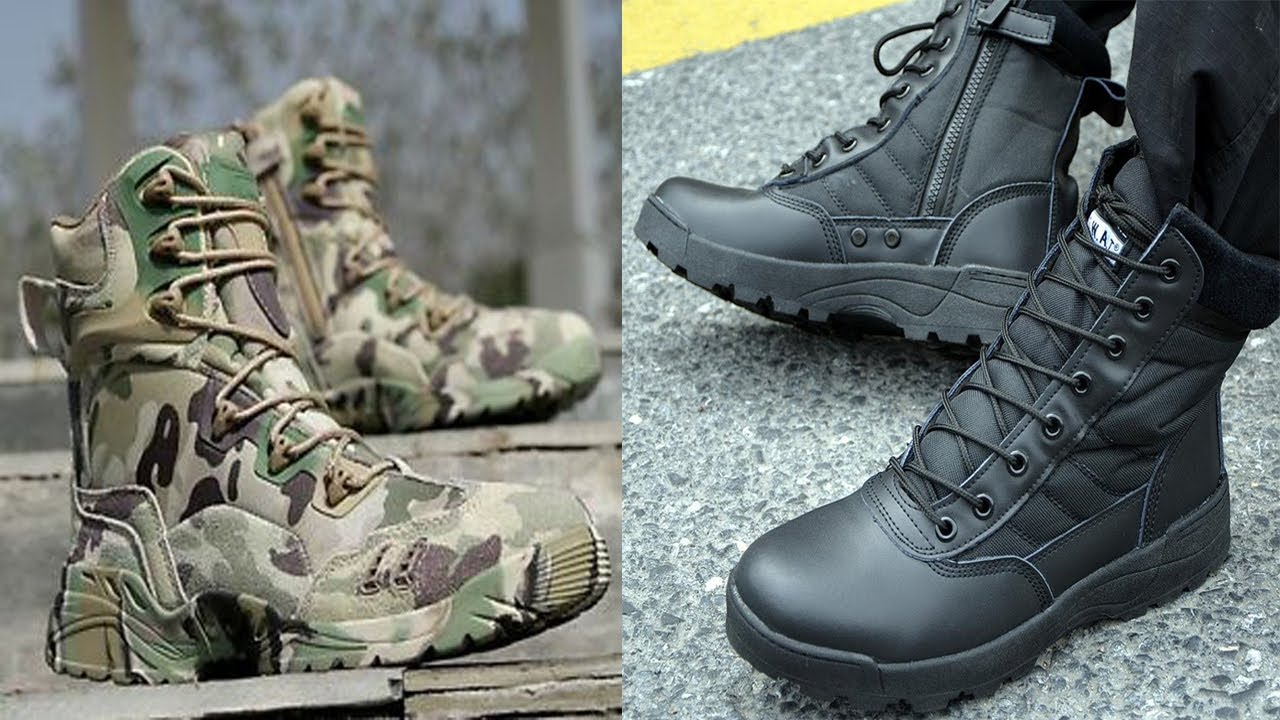 Top 10 Best Tactical Combat Military & Survival Boots - YouTube