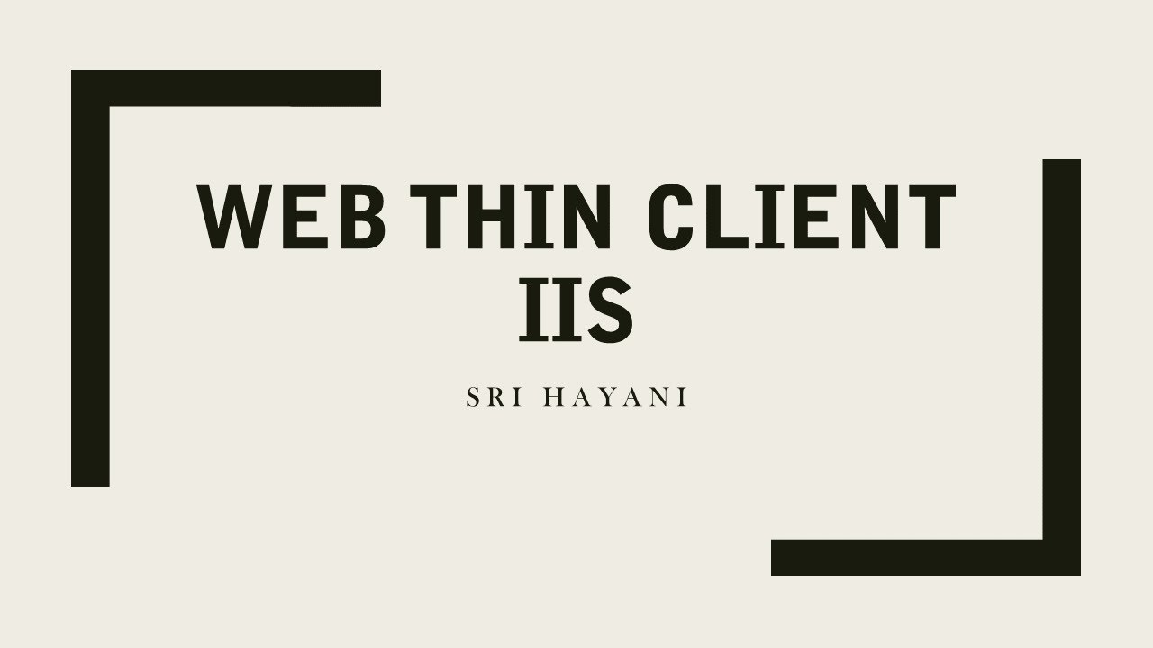 Webthin Client IIS - Indusoft Web Studio Educational - YouTube