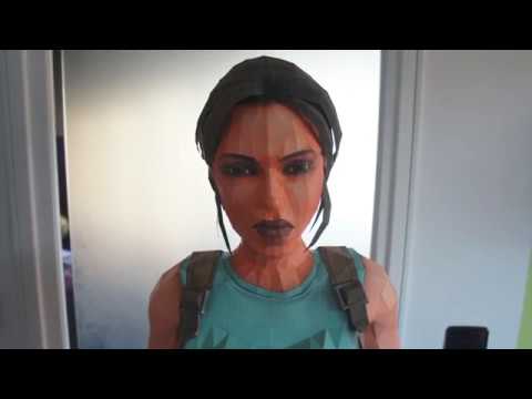 LARA CROFT PAPERCRAFT LIFE SIZE (TOMB RAIDER) - YouTube