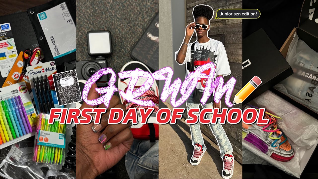 GRWM first day of school (junior year)+ mini prep - mini vlog ...