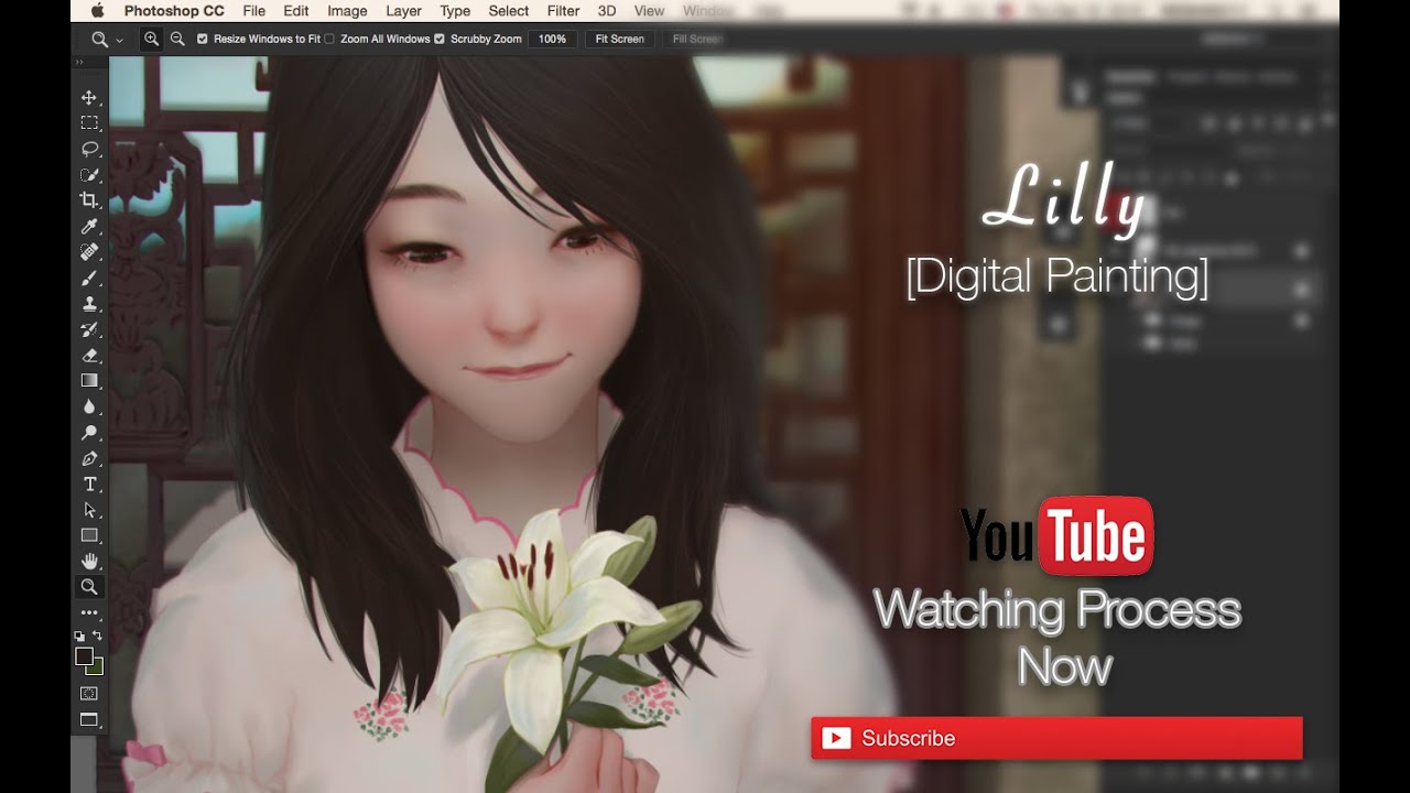 Lilly [Digital Painting] - YouTube