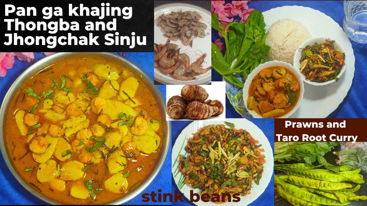 Paan Khajing Thongba | Jhongchak Sinju | Manipuri Home cooking | Prawns ...