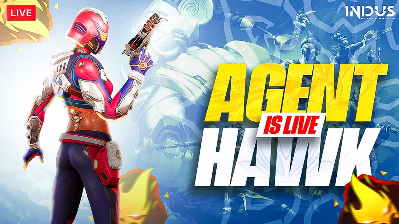 🔴LIVE PLAYING INDUS BATTLE ROYALE | AGENT HAWK - YouTube