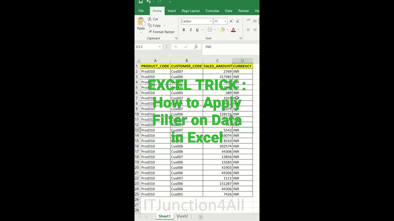 How To Apply Filter In Excel Excel Tips Tricks shorts YouTube How To Apply Filter In Excel Excel Tips Tricks shorts YouTube