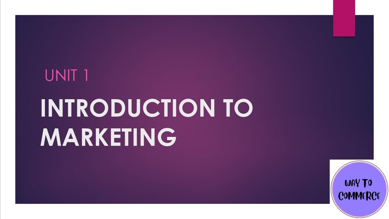 Introduction to Marketing|Nature,Objectives and Importance of Marketing ...