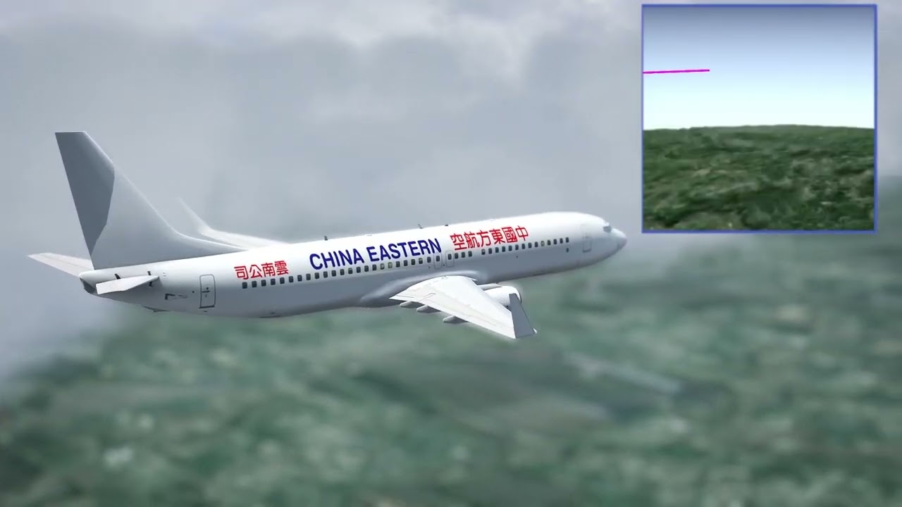China Plane Crash: China Eastern Airlines MU5735 Plane Crash Animation ...
