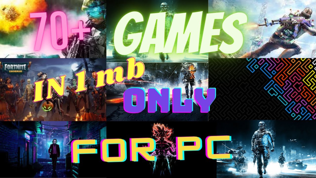 70+ GAMES IN 1 MB FOR PC # ROYALRATEGAMER - YouTube