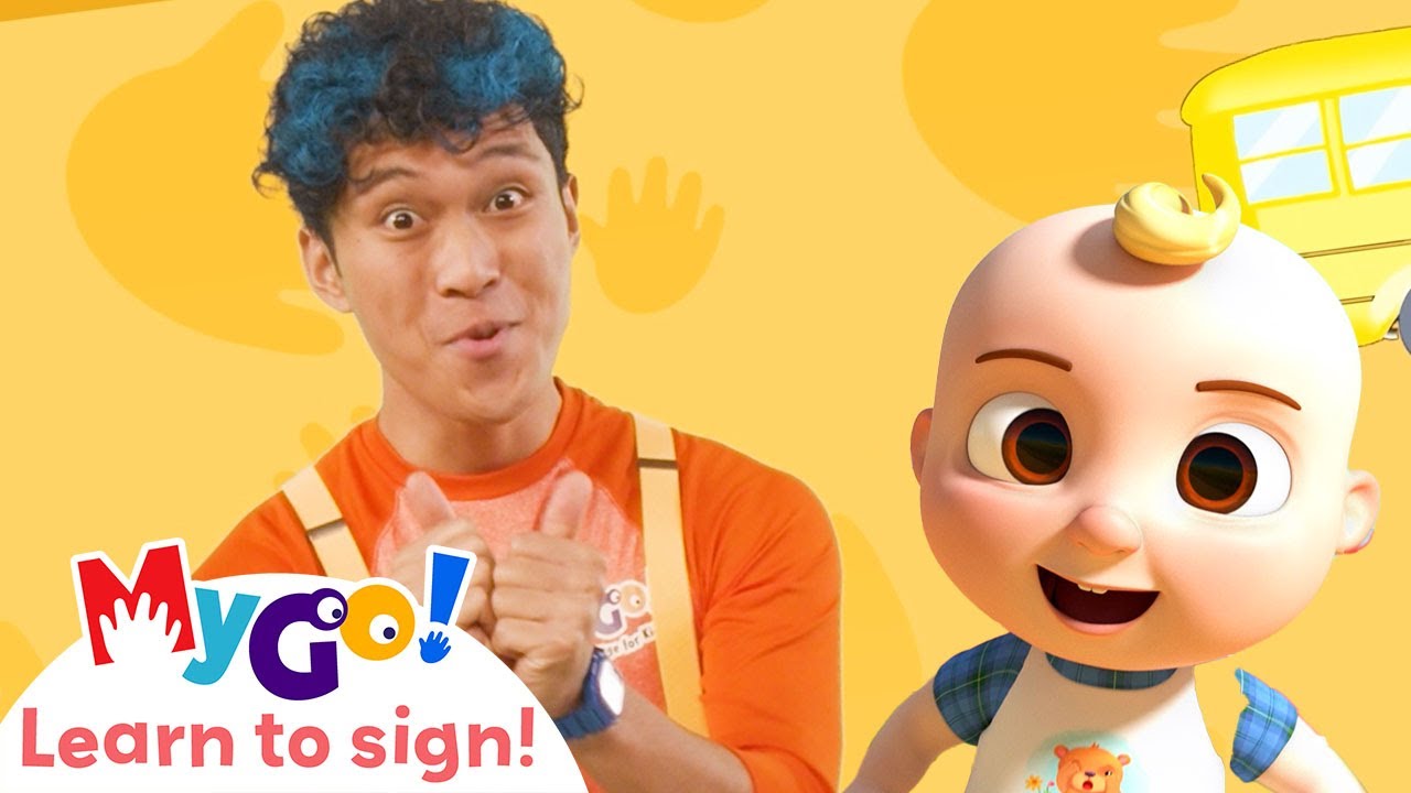 MYGO COCOMELON - Wheels on the Bus! | @MyGo! Sign Language for Kids ...