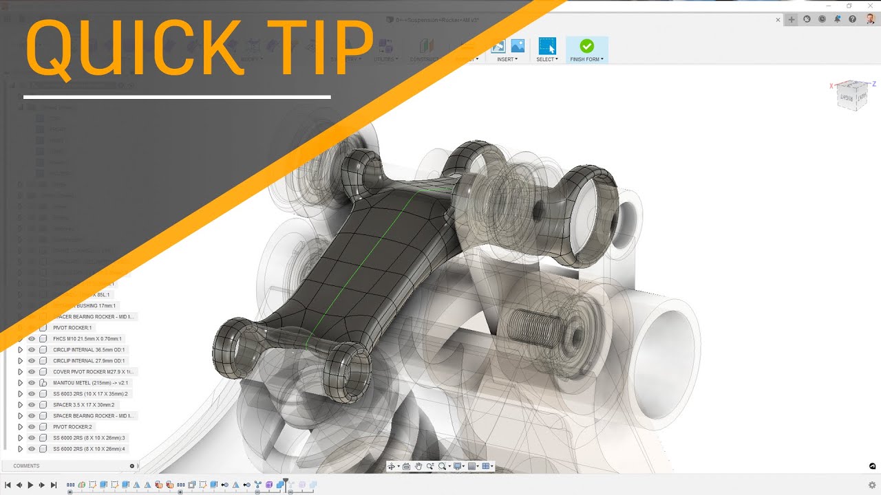 Getting Started With Automated Modeling Faces To Connect Autodesk Fusion 360 Youtube