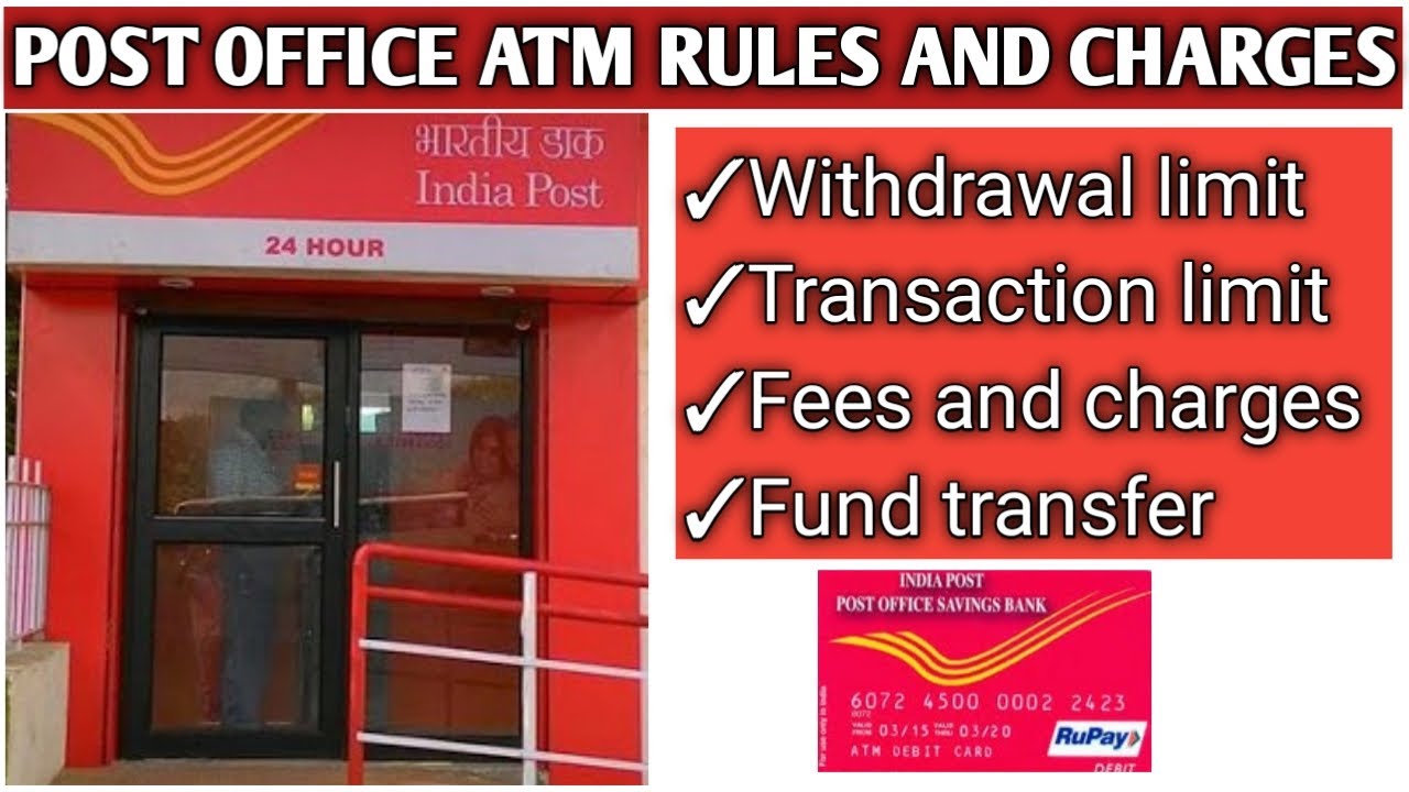 Post Office ATM/Debit card Daily withdrawal limit||Transaction limit ...