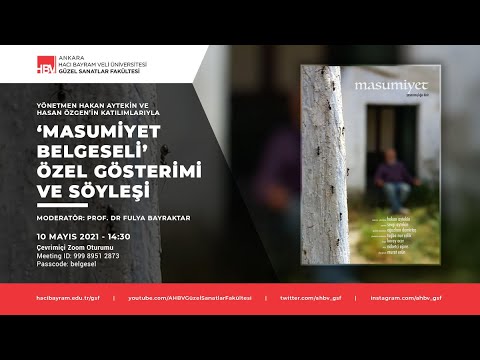 Hakan Aytekin ve Hasan Özgen ile Söyleşi (Masumiyet Belgeseli)