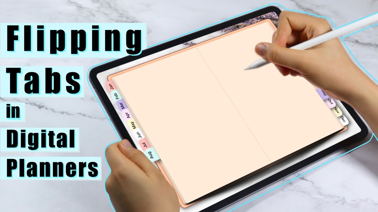 Flipping Tabs in Digital Planners || Make a Digital Planner in Keynote ...