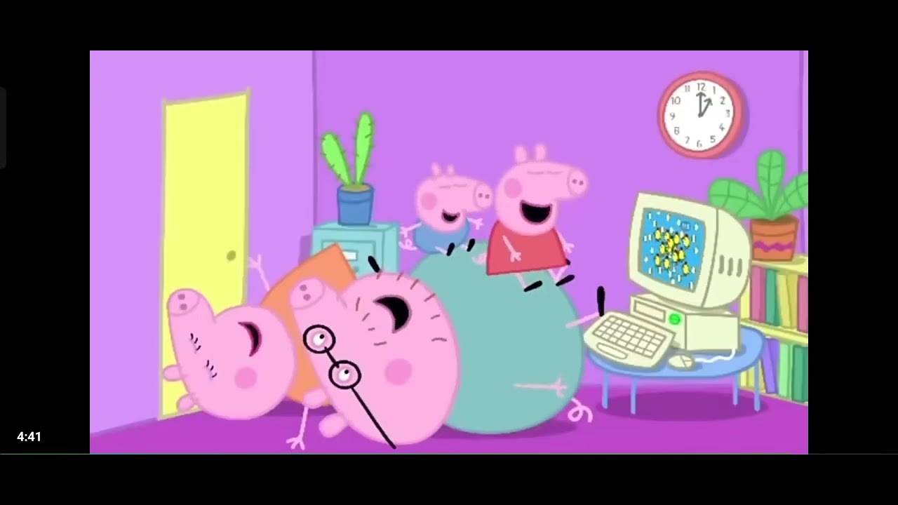 Peppa pig and laughing chicken egg computer - YouTube