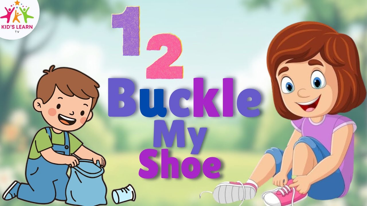 One Two Buckle My Shoe | Nursery Rhyme | Counting Rhyme | English Rhyme ...